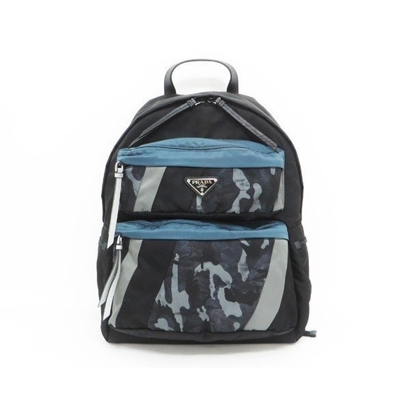 Prada | Bags | Prada Camo Nylon Backpack Black | Poshmark